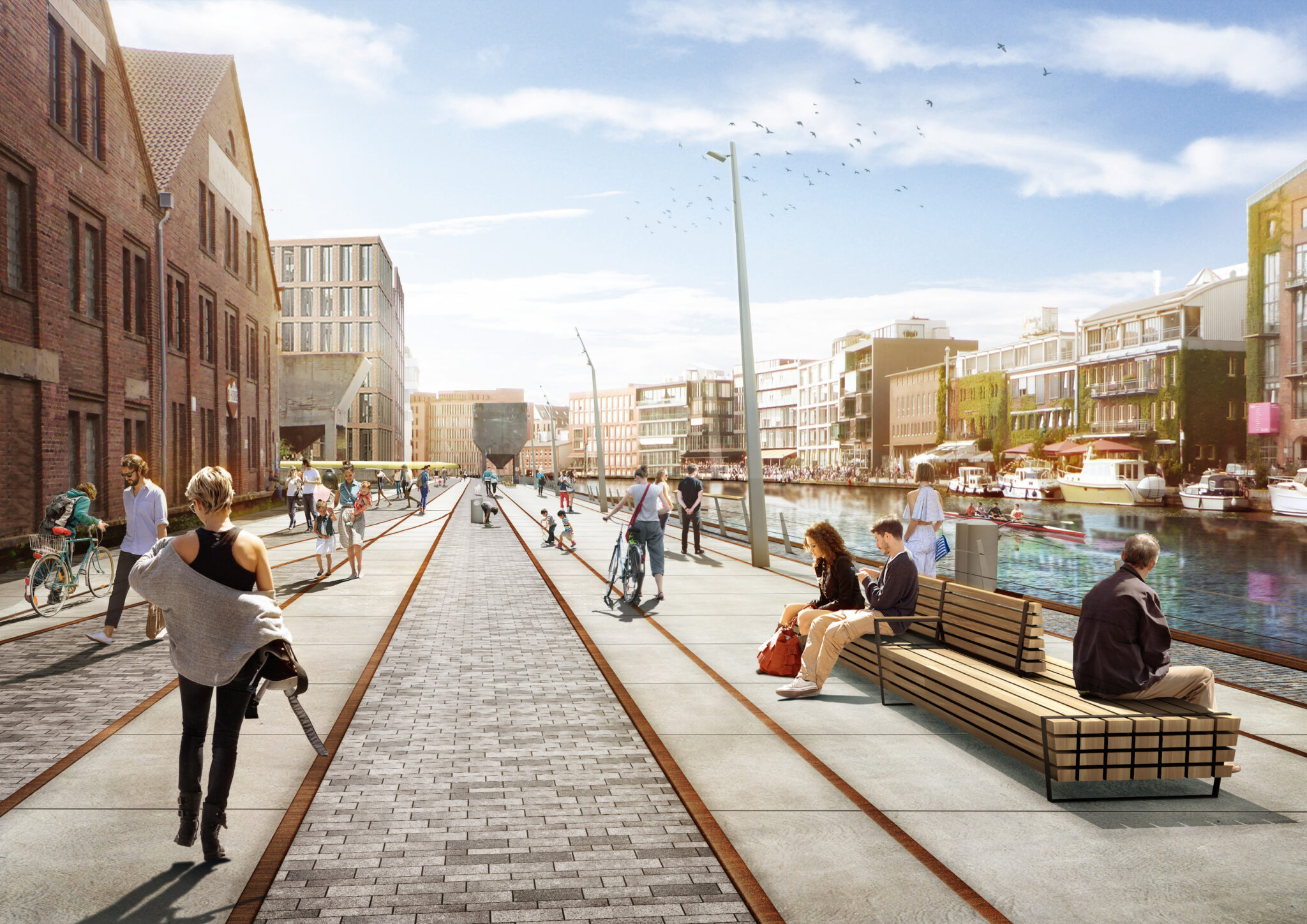 Auch die B-Side am Hafen bekommt eine ausgebaute Promenade – Münster-Blick